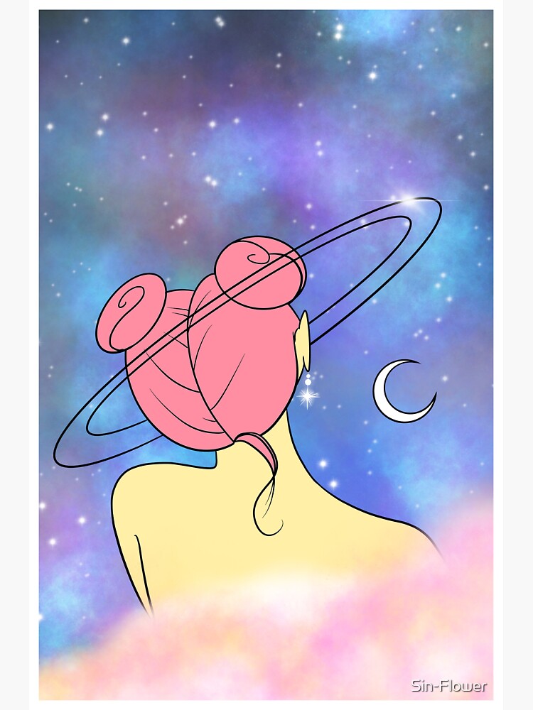 "Space Girl" Sticker by Sin-Flower | Redbubble