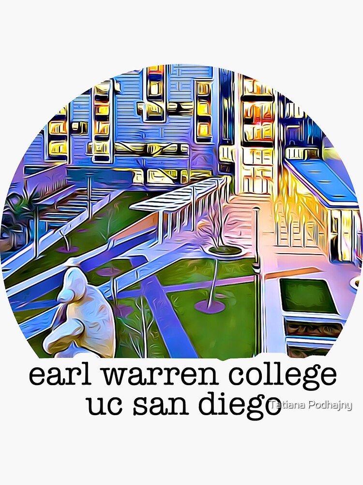 "Earl Warren College UC San Diego" Sticker for Sale by TatianaPodhajny ...