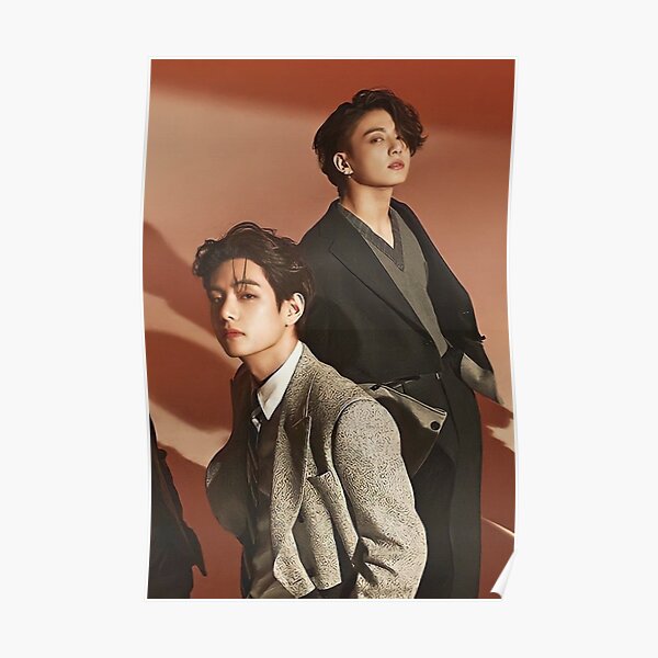 "BTS V and Jungkook Collection" Poster by KookDesignZ | Redbubble