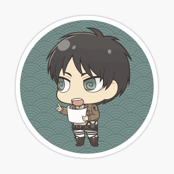 "Attack on Titan - Eren Yeager" Sticker for Sale by Animania-AnimeS ...
