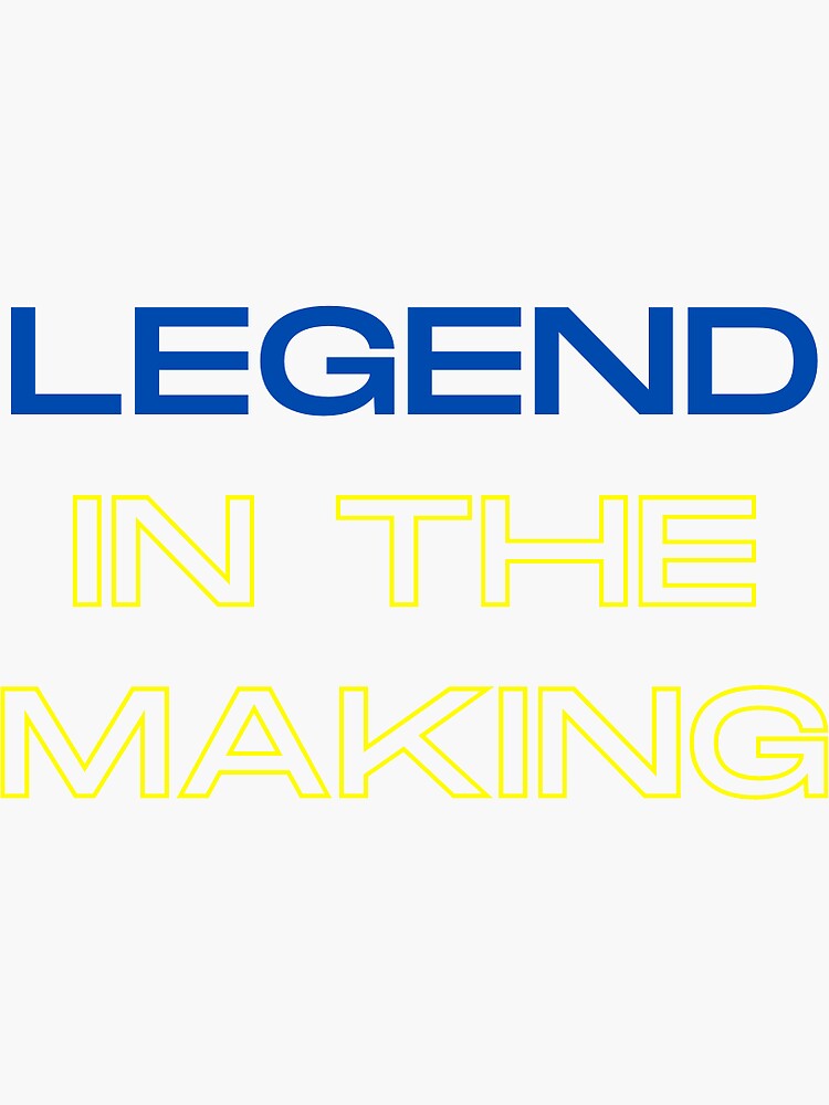 "Legend in the making, running quote text motivation" Sticker by ...