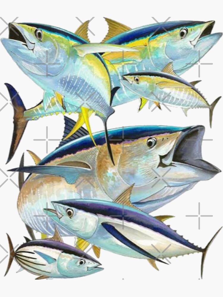 "Tuna fish stickers " Sticker for Sale by Hilal032 | Redbubble