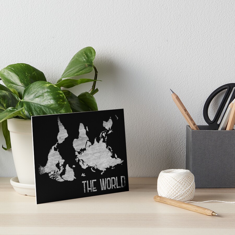 "funny confusing upside down world map" Art Board Print by GCFULLA ...