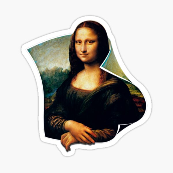 "Mona Lisa" Sticker for Sale by timegraf | Redbubble