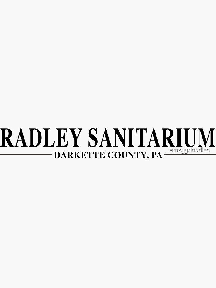 "Radley Sanitarium" Sticker for Sale by amzyydoodles | Redbubble