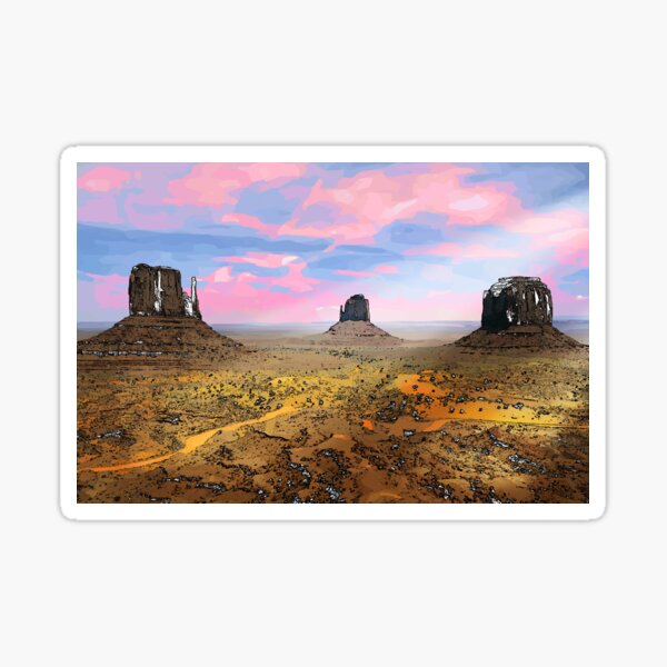 "Monument Valley" Sticker for Sale by JonDelorme | Redbubble