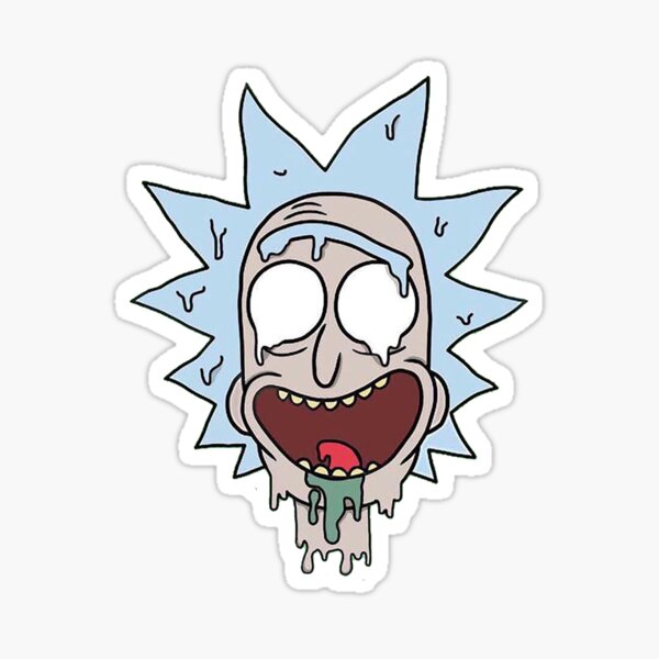 "drippy rick and marty " Sticker for Sale by annaguzzo | Redbubble