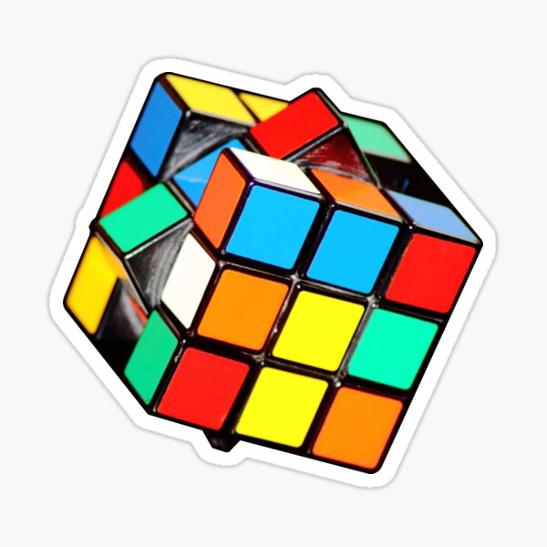 "Cubic Move" Sticker by mentalindustrie | Redbubble