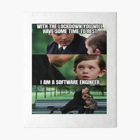 "Software engineer meme" Art Board Print for Sale by bubble0bum | Redbubble