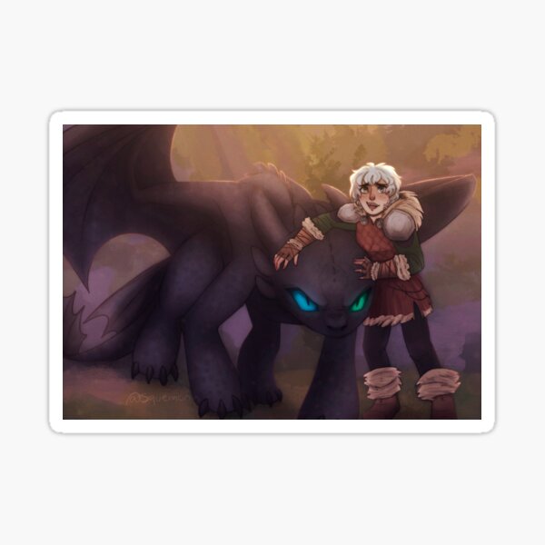"Finding You! HTTYD AU" Sticker for Sale by SquemonLares | Redbubble