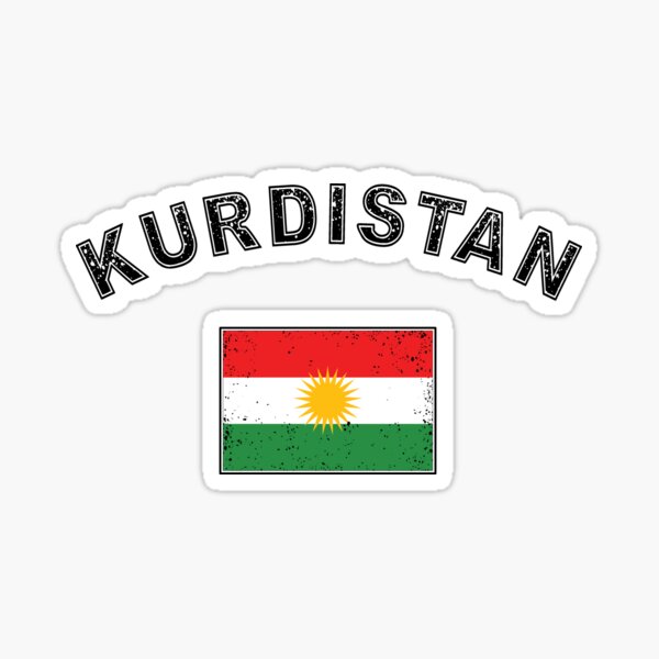 "Kurdistan Kurdish flag flag" Sticker for Sale by GeogDesigns | Redbubble
