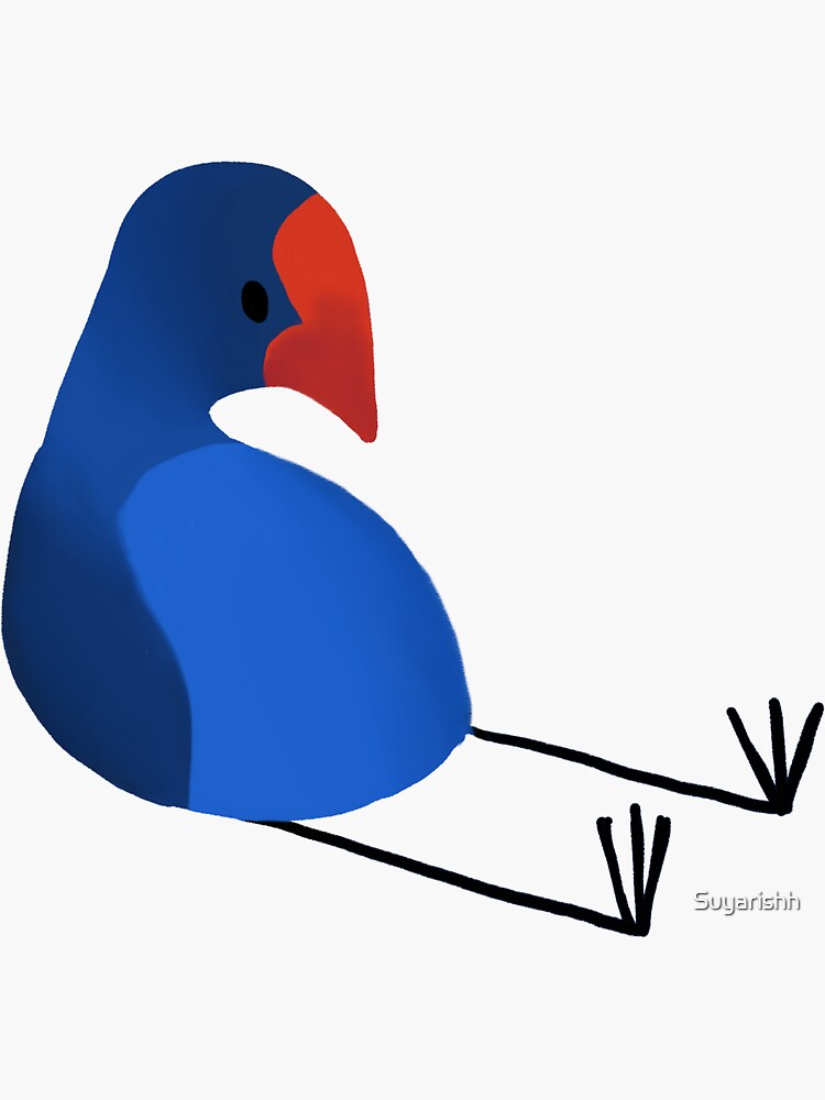 "Pukeko" Sticker by Suyarishh | Redbubble