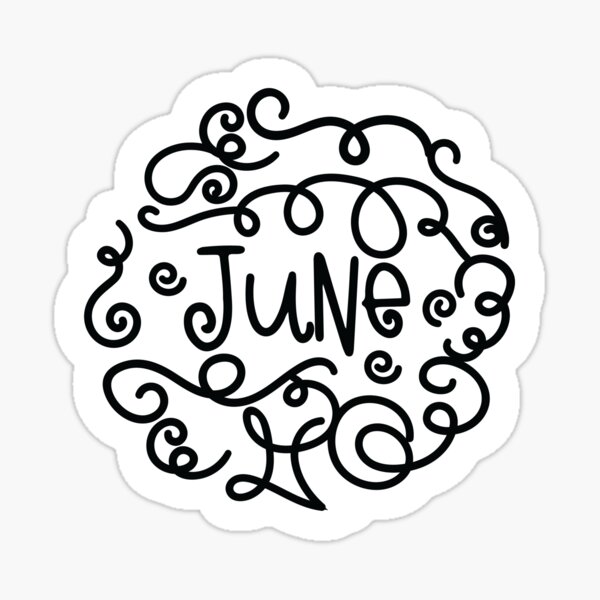 "June Doodle Planner Sticker " Sticker for Sale by MysticMagpie | Redbubble