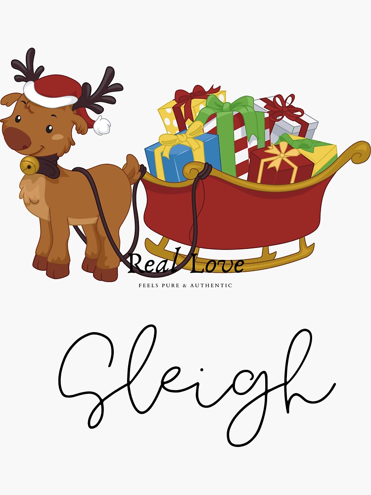 "SLEIGH " Sticker by Abdou1397 | Redbubble