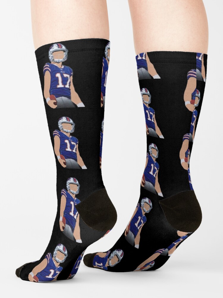 "Josh allen Buffalo bills, cartoon faceless" Socks by Th3shooter ...