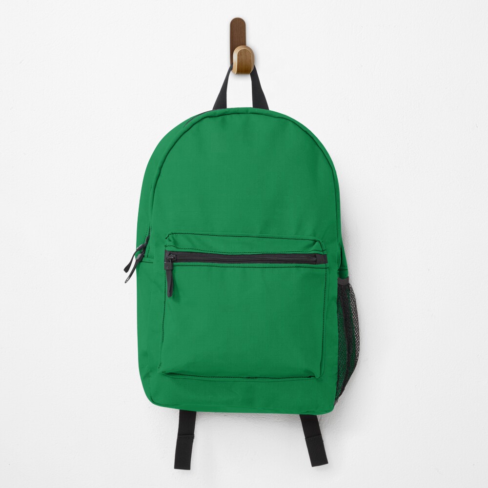 "Kelly Green, Plain Green, Solid Green" Backpack by Gsallicat | Redbubble