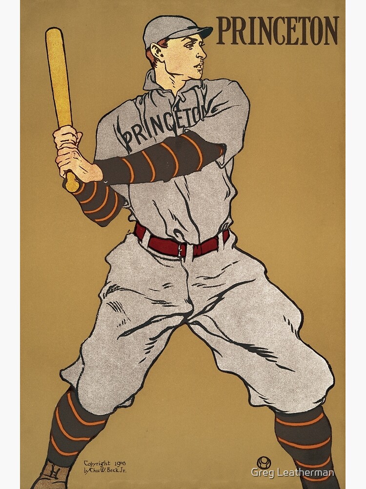 "Vintage Princeton Baseball Print" Poster by gleatherman | Redbubble