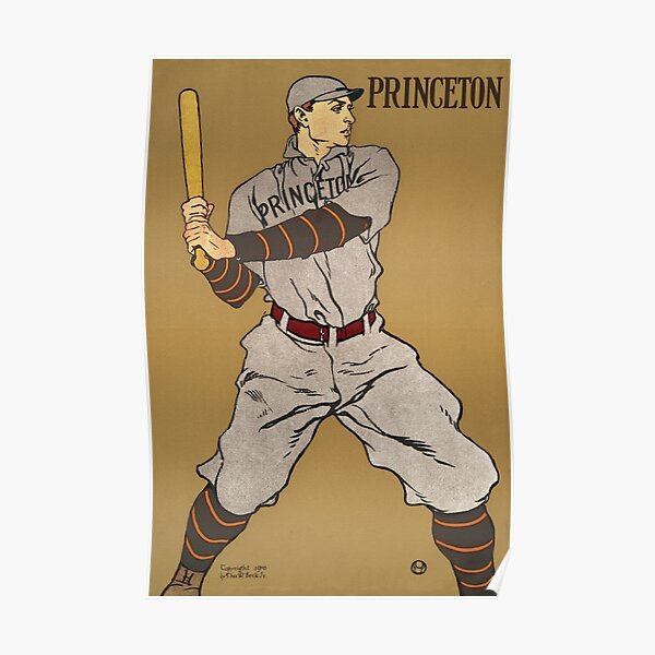 "Vintage Princeton Baseball Print" Poster by gleatherman | Redbubble