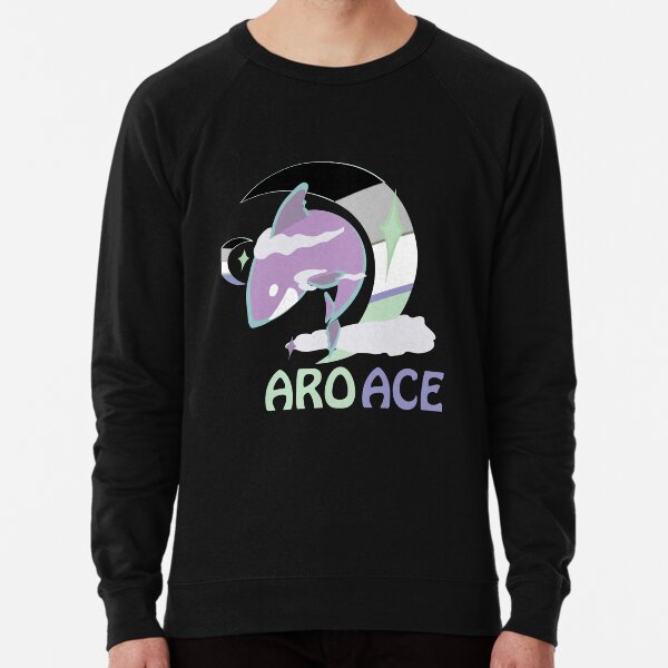 "AroAce Pride Sky Shark" Lightweight Sweatshirt for Sale by ...