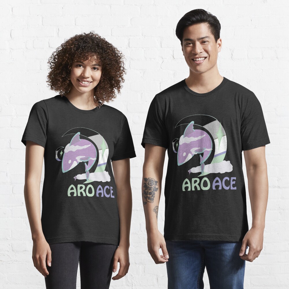 "AroAce Pride Sky Shark" T-shirt by GalaxyCentaur | Redbubble