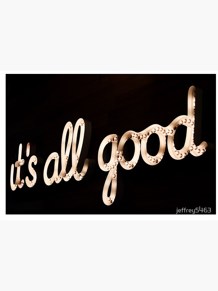 "It's all good sign" Mask by jeffrey5463 | Redbubble