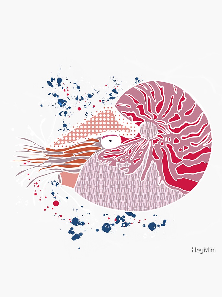 "Nautilus " Sticker by HeyMim | Redbubble