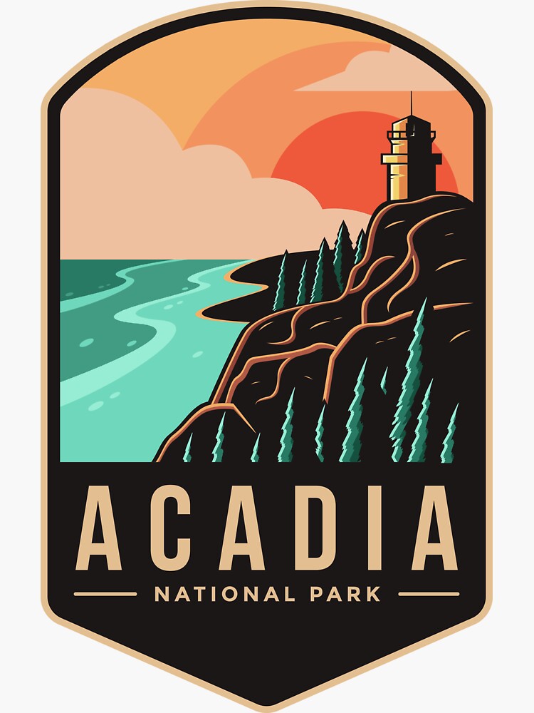 "Acadia National Park " Sticker for Sale by Mo-2000 | Redbubble