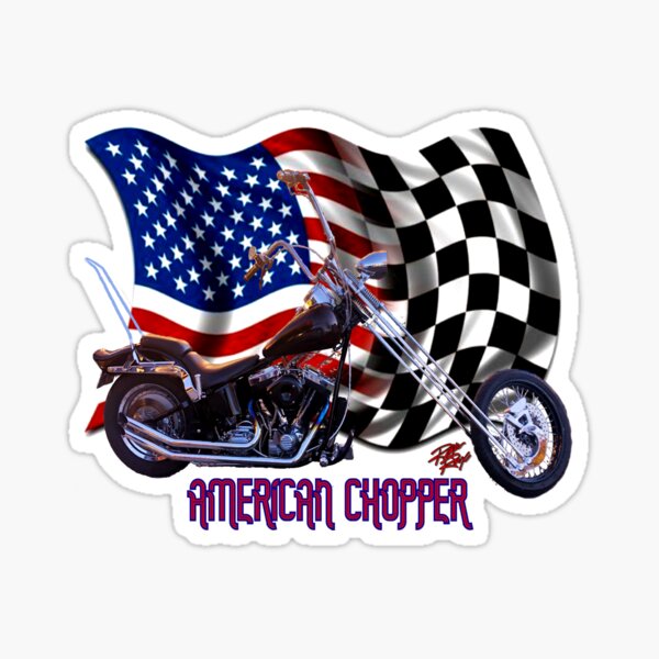 "american Chopper" Sticker by rikkirocx | Redbubble