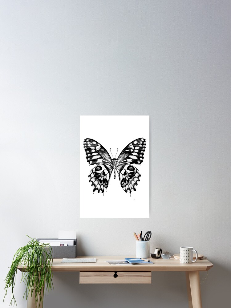 "Black butterfly" Poster for Sale by MartaOlgaKlara | Redbubble
