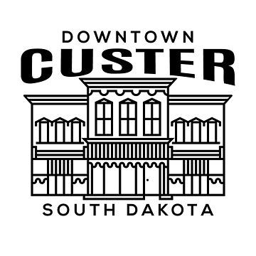 "Downtown Custer SD" Sticker for Sale by HalpinDesign | Redbubble