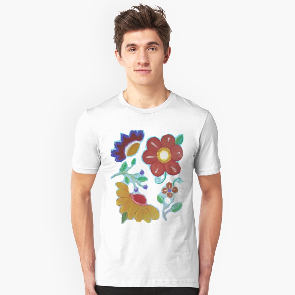 "Flowers, flowers acrylic painting" T-shirt by JoAnnFineArt | Redbubble