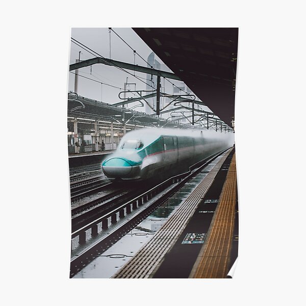 "E5 Shinkansen Bullet Train, Japan " Poster for Sale by JonesyDave ...