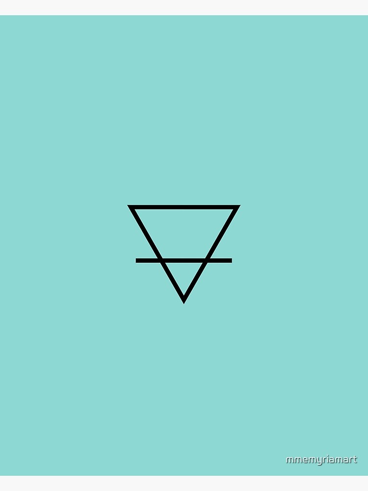 "Earth symbol astology sign black triangle Alchemy earth symbol mint ...