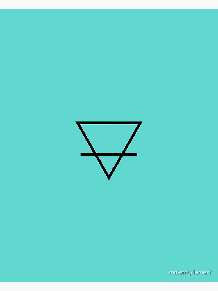 "Earth symbol astology sign black triangle Alchemy earth symbol mint ...