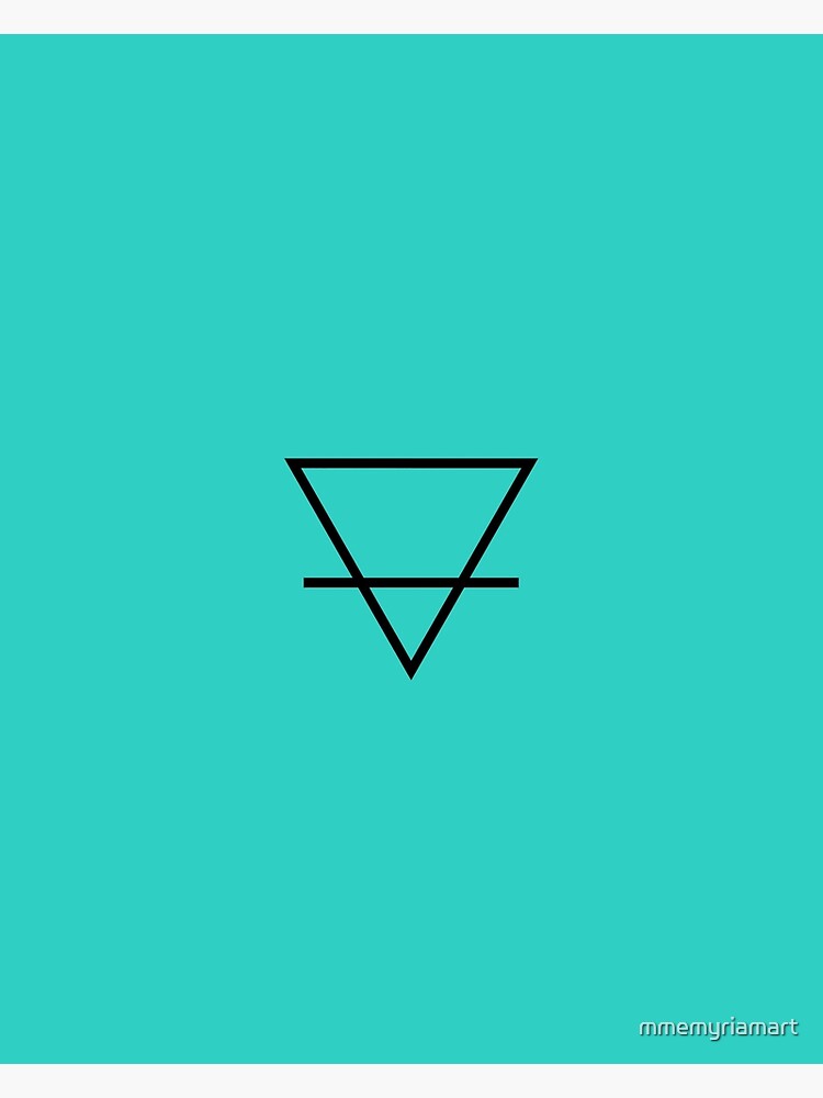 "Earth symbol astology sign black triangle Alchemy earth symbol mint ...