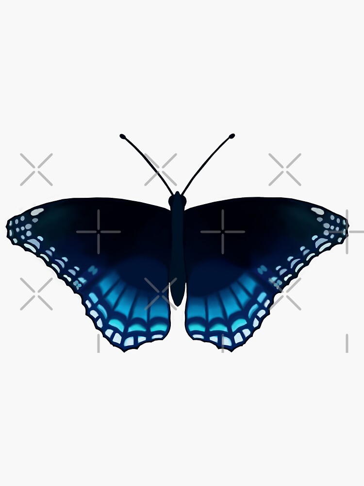 "Blue Monarch Butterfly" Sticker for Sale by myvioleteye | Redbubble