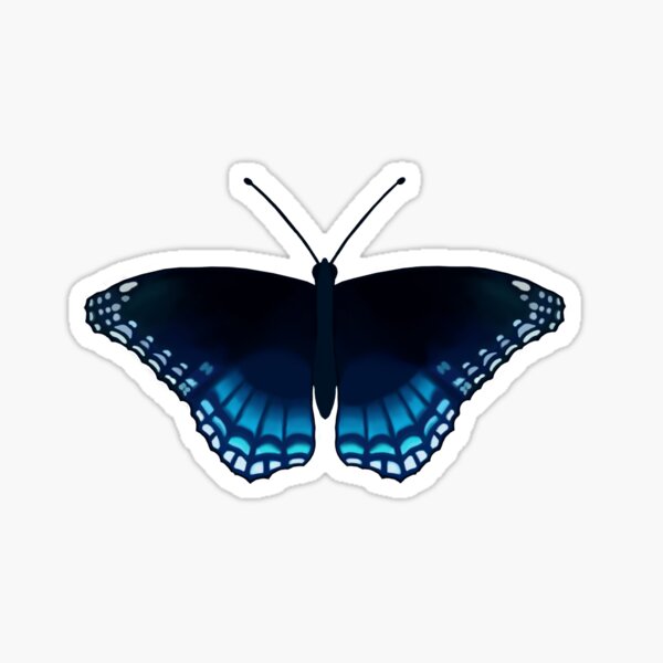 "Blue Monarch Butterfly" Sticker for Sale by myvioleteye | Redbubble