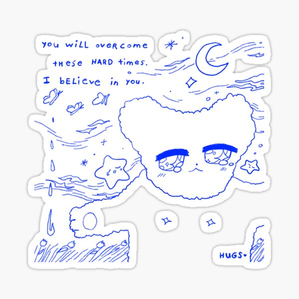 "Believe... (no color)" Sticker for Sale by nguyumu | Redbubble