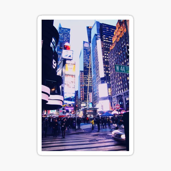 "Times Square" Sticker by Amped | Redbubble