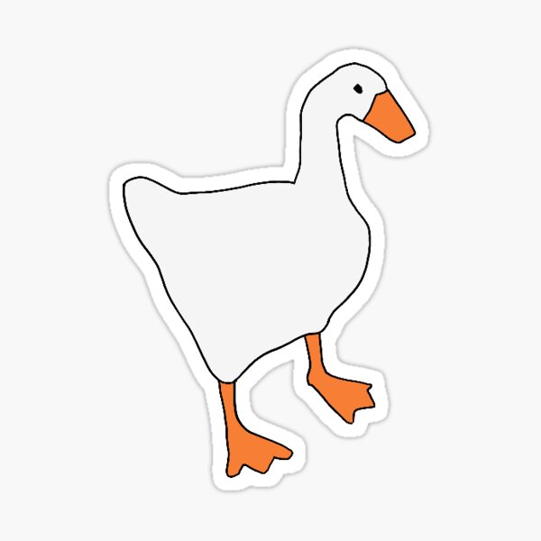 "Untitled Goose Game " Sticker for Sale by itsbellabell | Redbubble