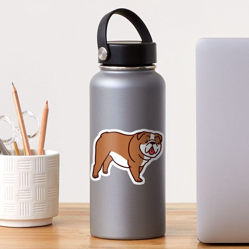 "Cute English Bulldog" Sticker for Sale by SaradaBoru | Redbubble