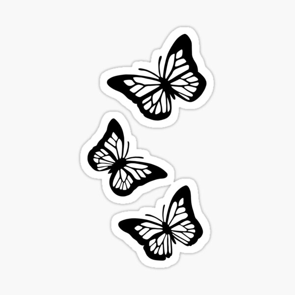 "Simple Butterfly" Sticker for Sale by twinklestrokes | Redbubble