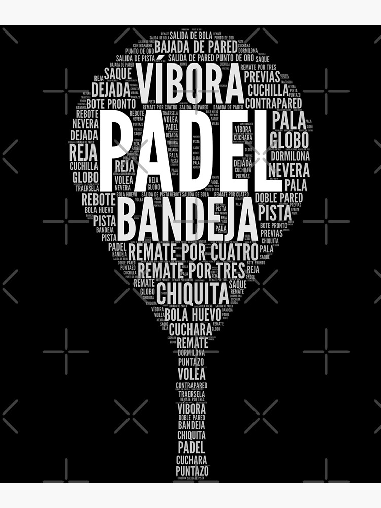 "Paddle Tennis Padel Word Art" Poster by playloud | Redbubble
