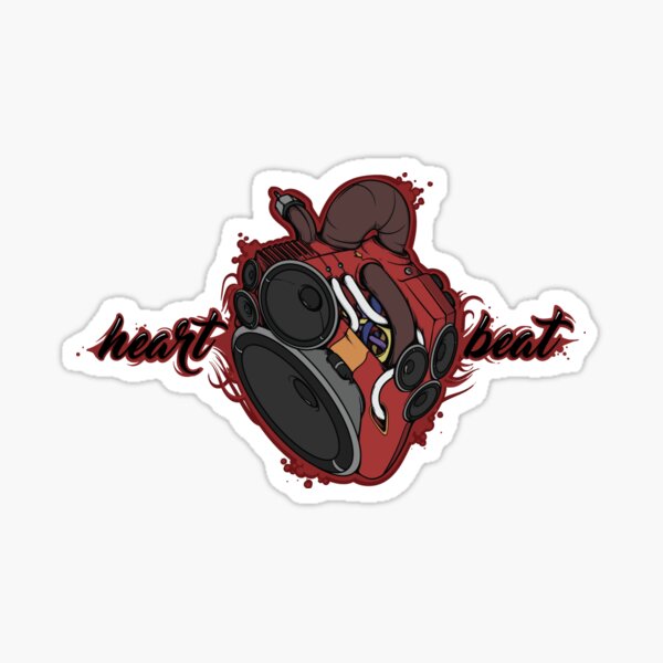 "Heart Beat" Sticker by armature | Redbubble