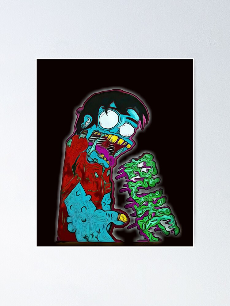 "zombie graffiti art" Poster by rustycatart | Redbubble