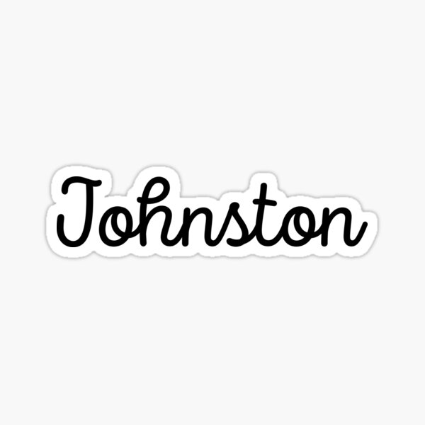 "Johnston" Sticker by Taumaturgo | Redbubble