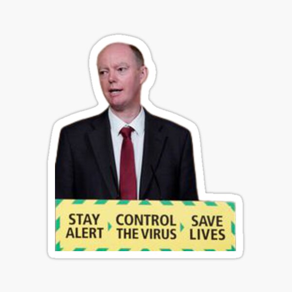 "chris whitty sticker" Sticker for Sale by bhaviniiii | Redbubble