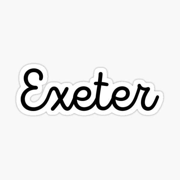"Exeter" Sticker for Sale by Taumaturgo | Redbubble