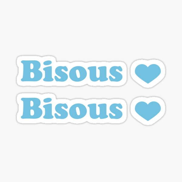 "Bisous Bisous" Sticker by redgoch | Redbubble