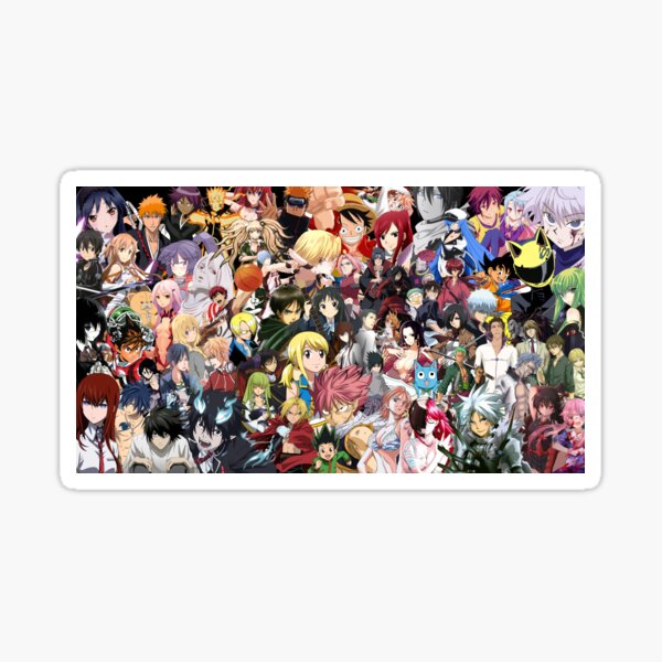 "Anime Crossover" Sticker von Greeeg | Redbubble